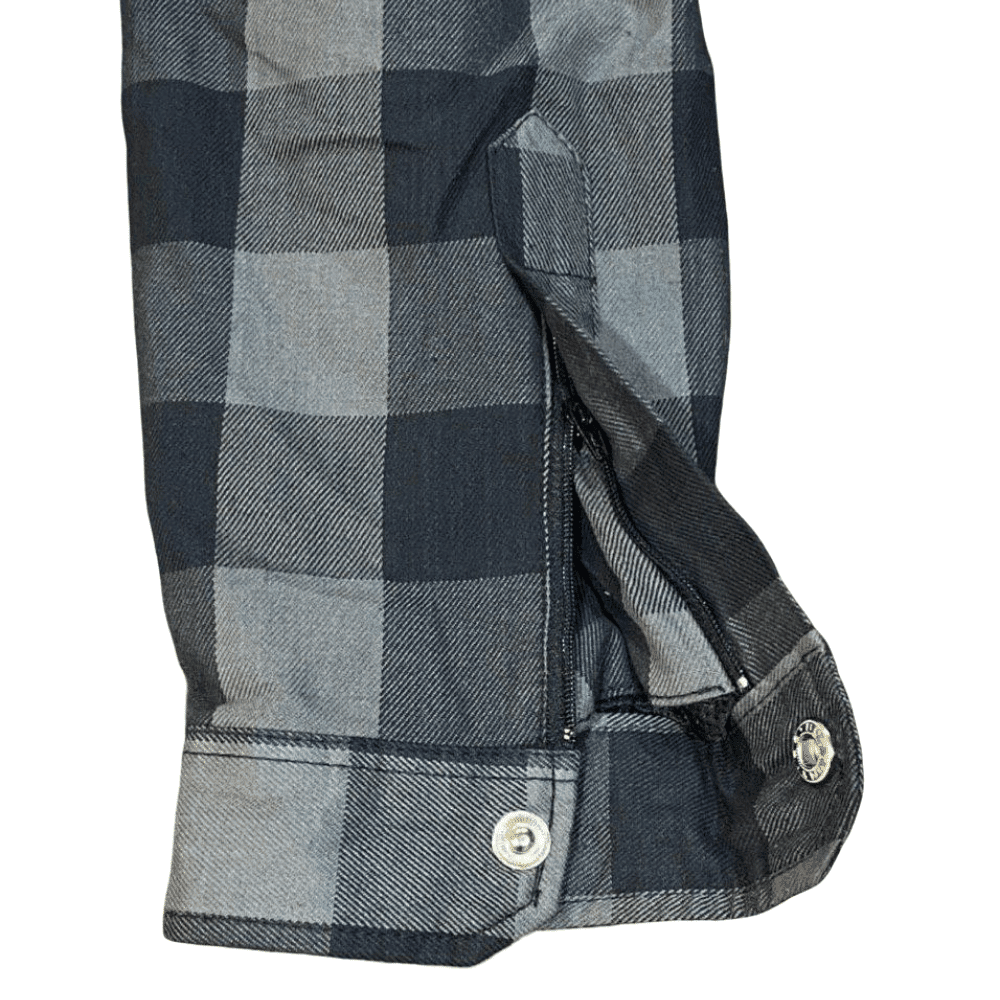 Chaqueta «FLANNEL ARMOUR»™ Gris/Negro | Themotos.cl